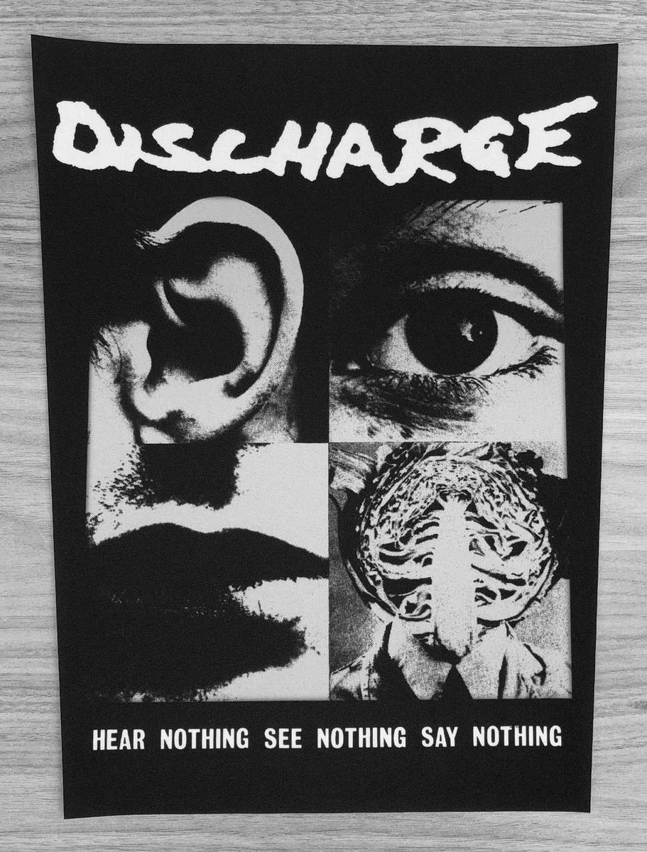 Discharge - Hear Nothing See Nothing Say Nothing (Backpatch) | Todestrieb