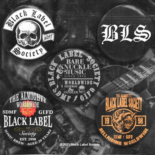 Black Label Society - Logo (Badge Pack) | Todestrieb