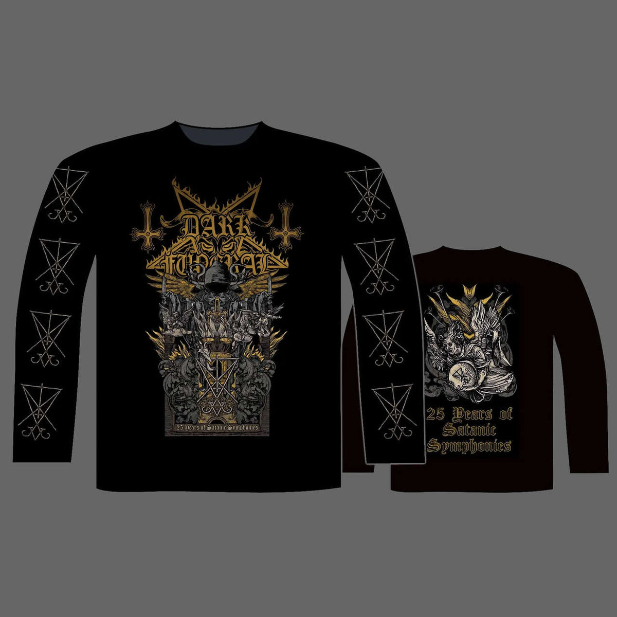 Dark Funeral - 25 Years of Satanic Symphonies (Long Sleeve T-Shirt ...