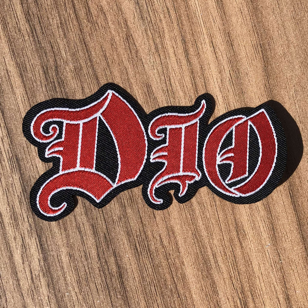 Dio - Red Logo (Cutout) (Woven Patch) | Todestrieb
