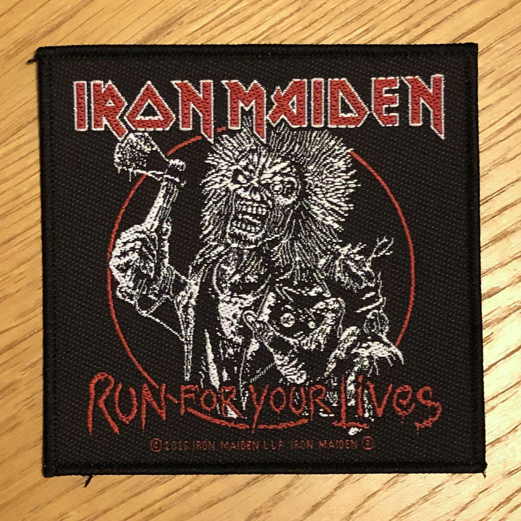 Iron Maiden - Run for Your Lives (Woven Patch) | Todestrieb