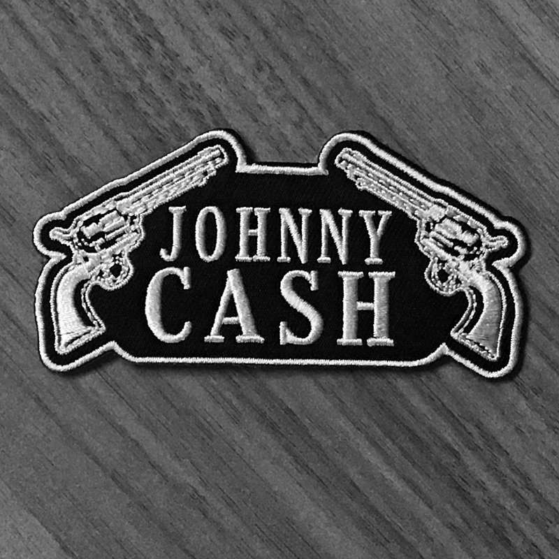 Johnny Cash - Logo & Guns (Embroidered Patch) | Todestrieb