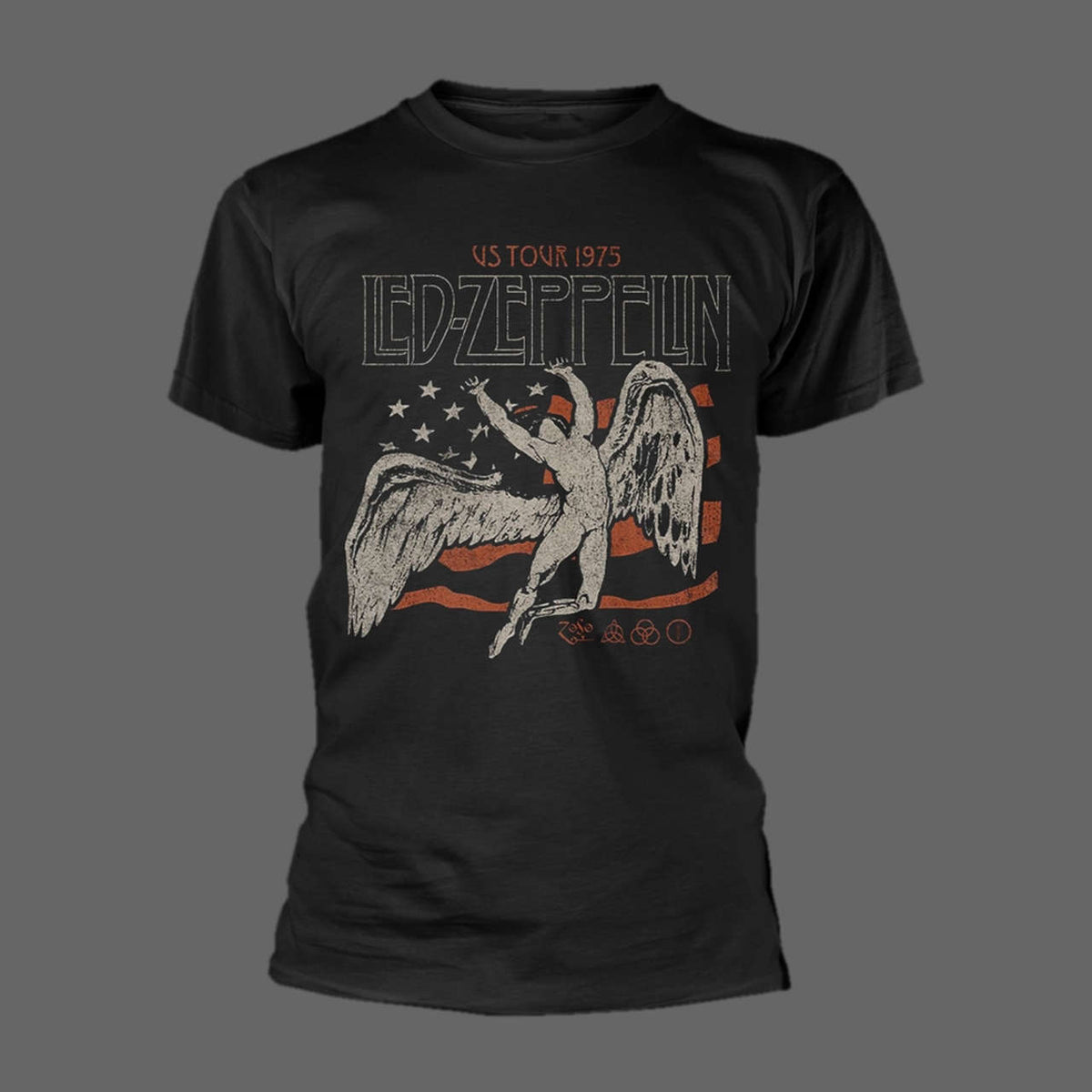 Led Zeppelin - US Tour 1975 (Flag) (T-Shirt) | Todestrieb