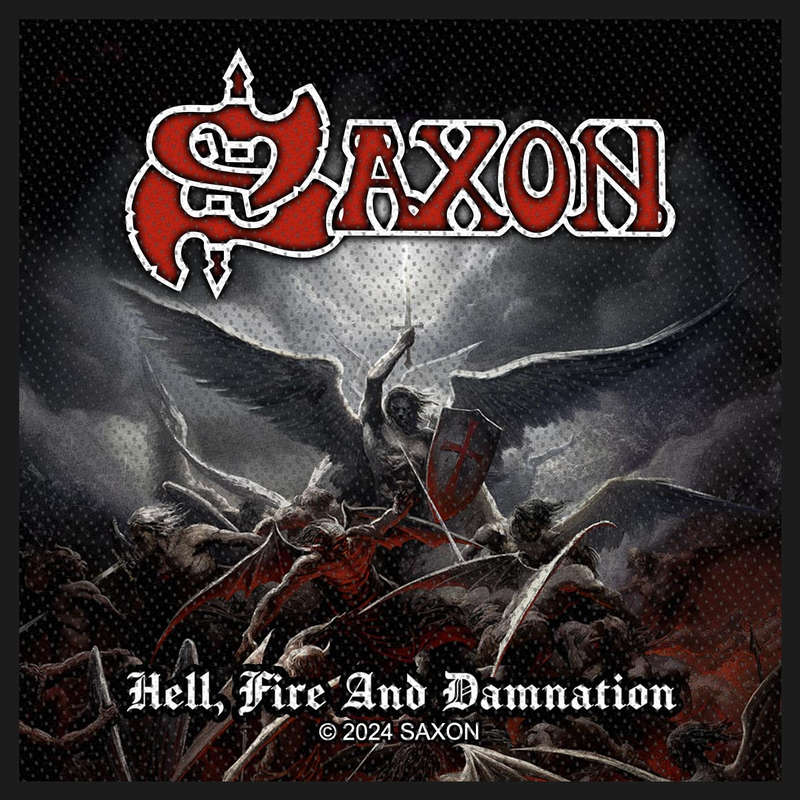 Saxon - Hell, Fire and Damnation (Woven Patch) | Todestrieb