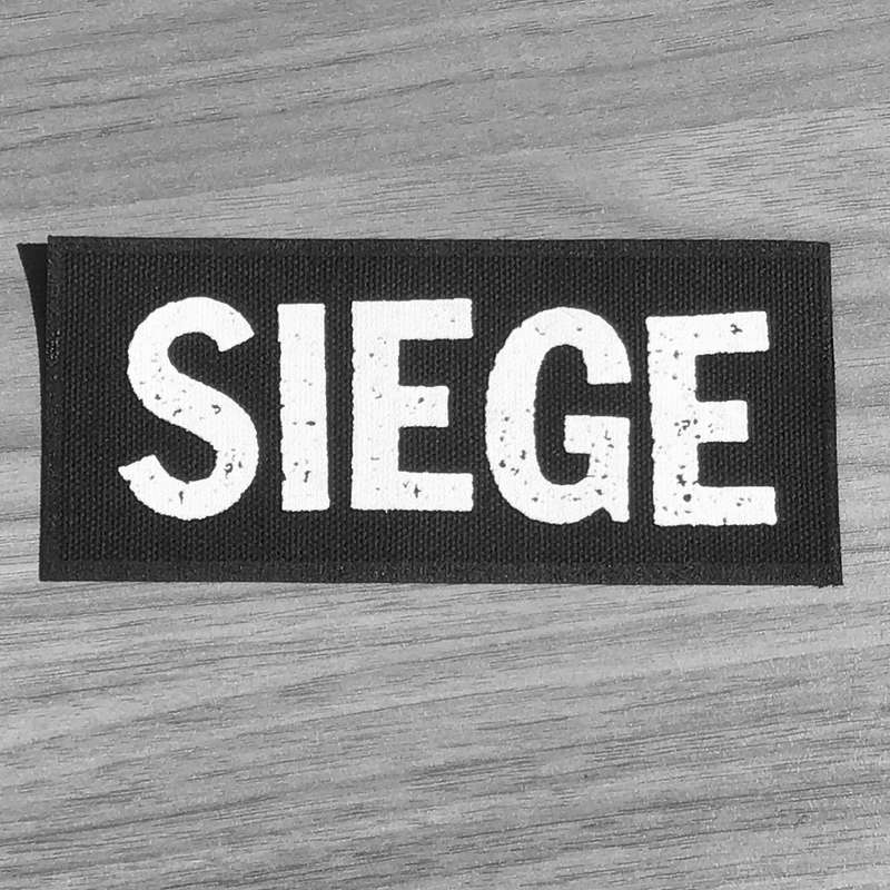 Siege - White Logo (Printed Patch) | Todestrieb