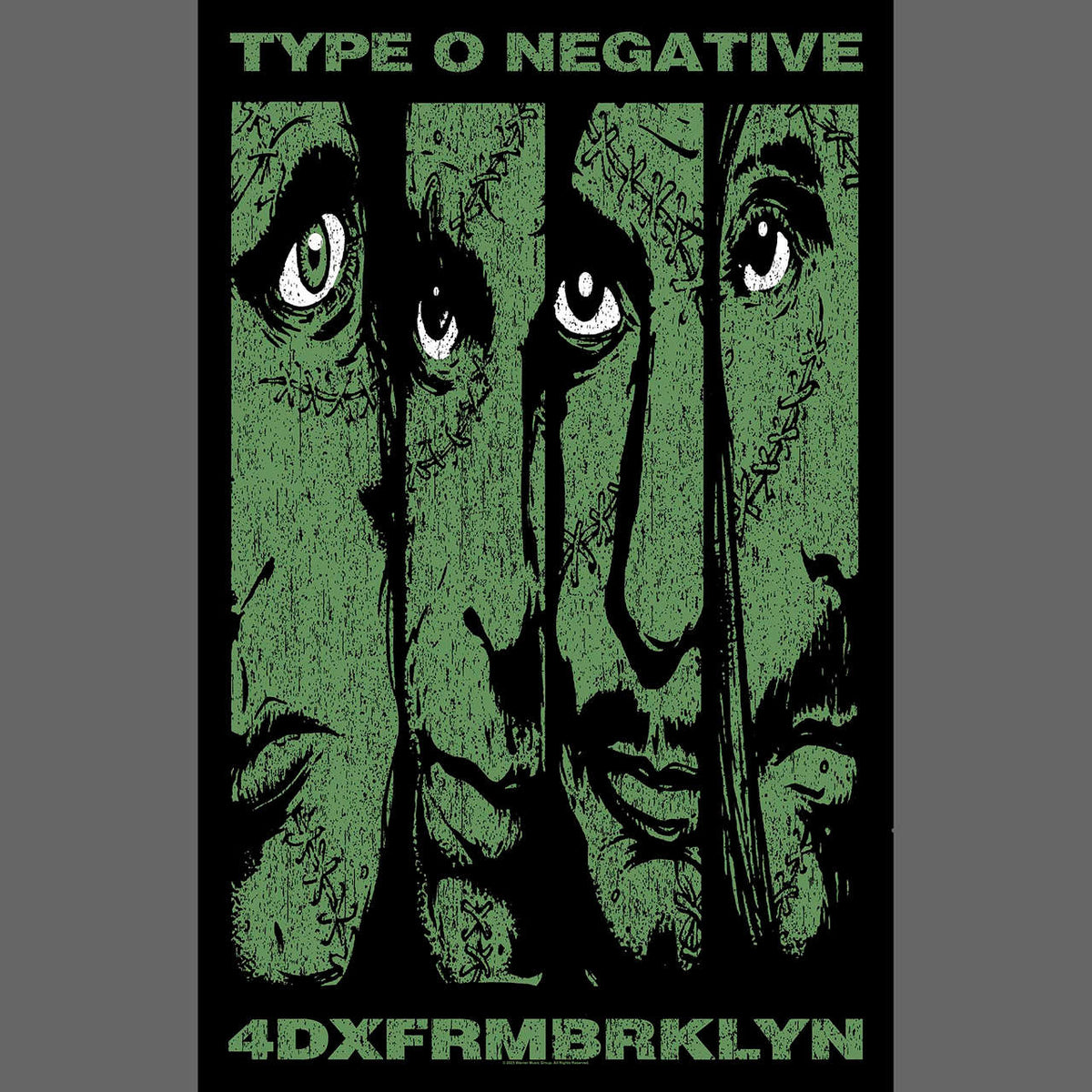 Type O Negative - Face / 4DXFRMBRKLYN (Textile Poster) | Todestrieb