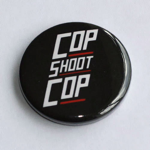 Cop Shoot Cop - White Logo (Badge) | Todestrieb