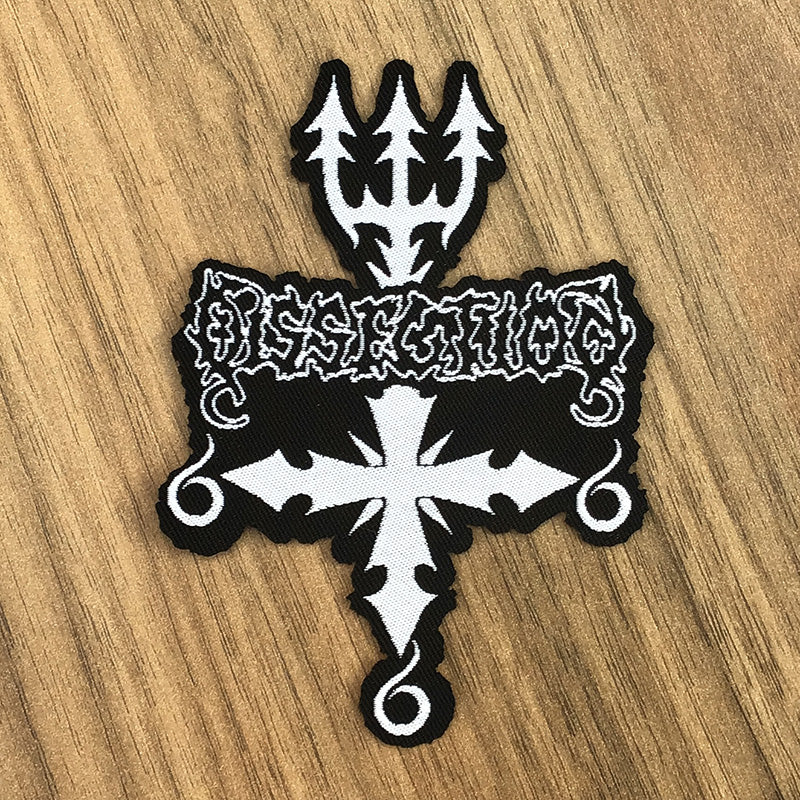 Dissection - Logo & Trident (Cutout) (Woven Patch) | Todestrieb