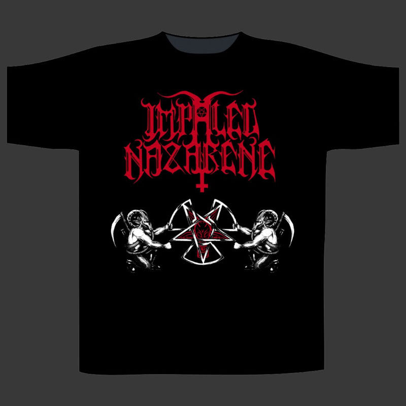 Impaled Nazarene - Red Logo / Nuclear Pentagram (T-Shirt) | Todestrieb