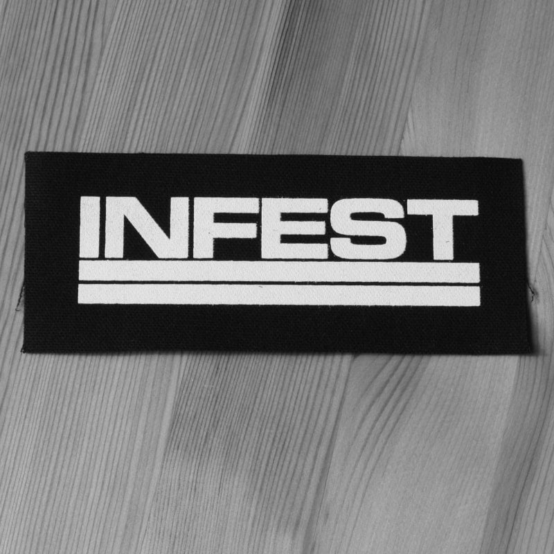 Infest - White Logo (Printed Patch) | Todestrieb