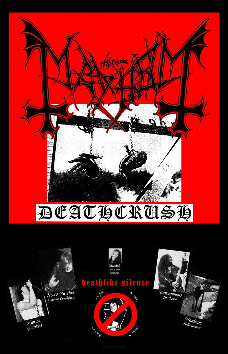 Mayhem - Deathcrush (Textile Poster) | Todestrieb
