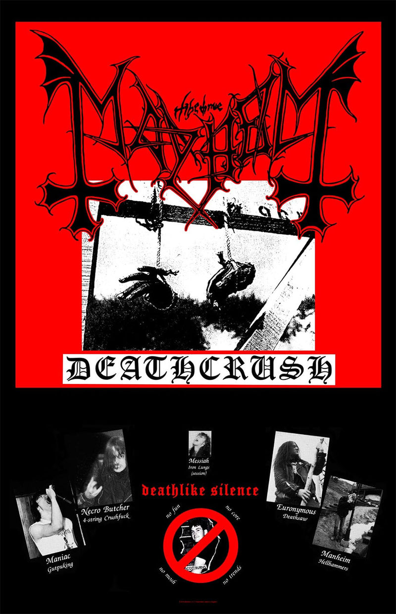 Mayhem - Deathcrush (Textile Poster) | Todestrieb