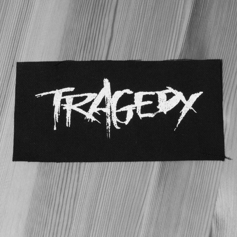 Tragedy - White Logo (Printed Patch) | Todestrieb