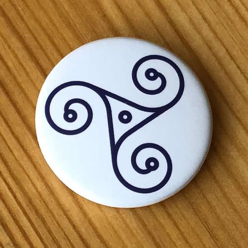 Triskele (Blue) (Badge) | Todestrieb
